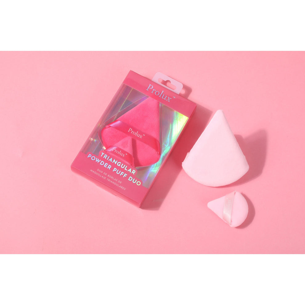 Prolux Triangular Powder Puff Duo for Flawless Coverage – Prolux Cosmetics