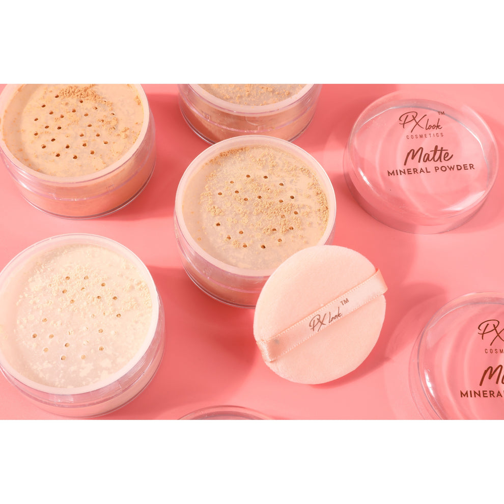PxLook Matte Mineral Powder for Long-Lasting Oil Control – Prolux Cosmetics