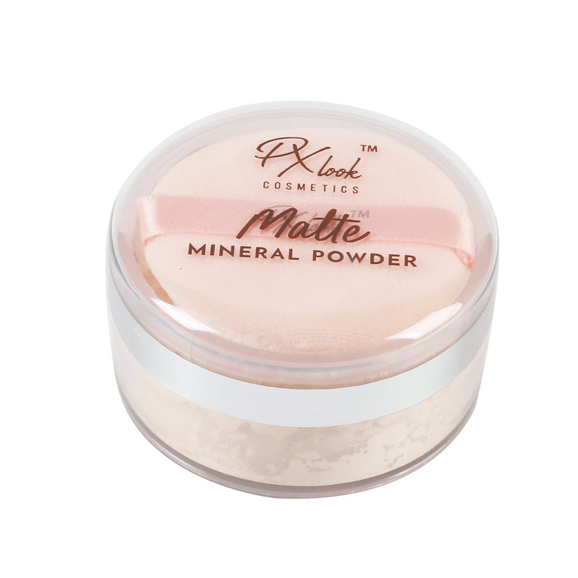 PxLook Matte Mineral Powder for Long-Lasting Oil Control – Prolux Cosmetics