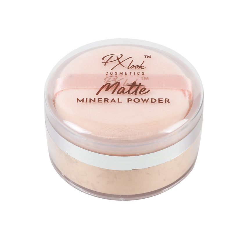 PxLook Matte Mineral Powder for Long-Lasting Oil Control – Prolux Cosmetics
