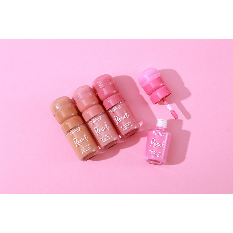 Prolux Revel Cream Blush & Tinted Lip Balm Duo for Vibrant Look ...