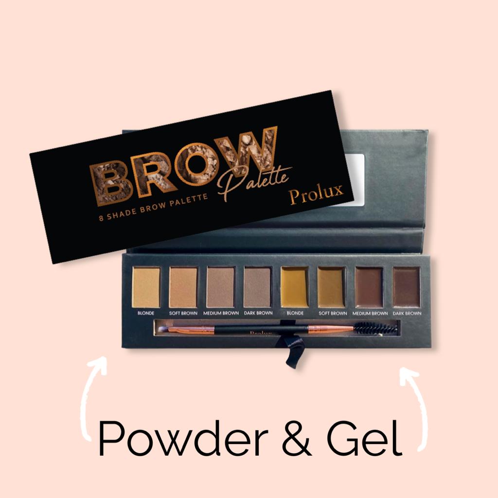 8 Shade Brow Palette with Brush included | Makeup kits box