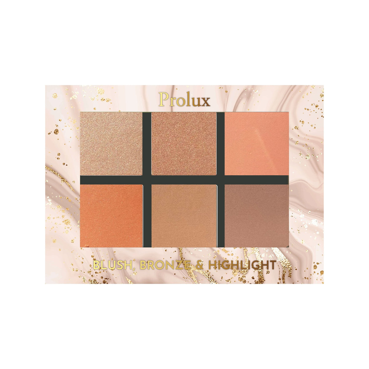 Prolux Blush Bronze Highlight Palette: Your Glow-Up Essential!
