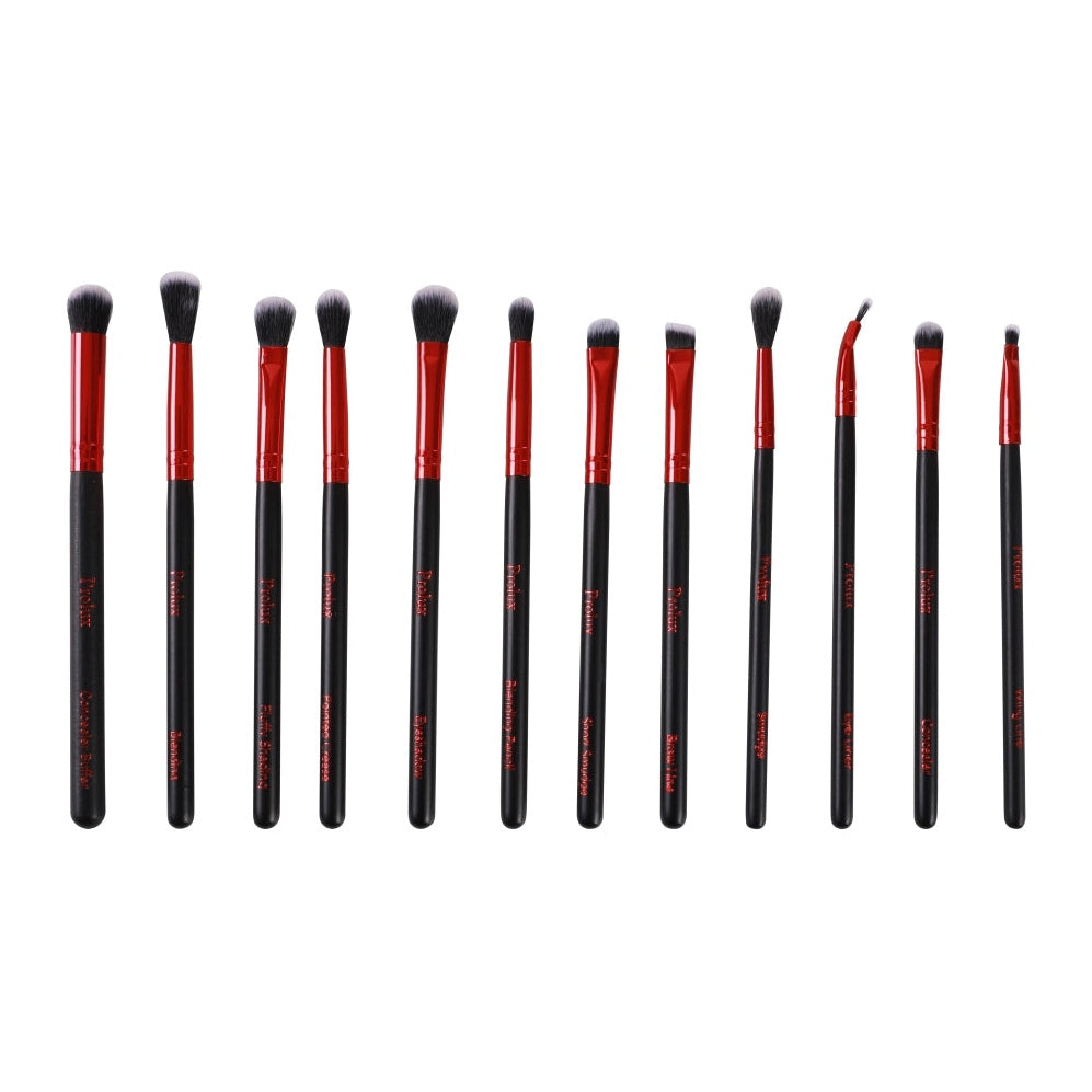 Prolux Deluxe Red Makeup Brush Set for Flawless Blending – Prolux Cosmetics