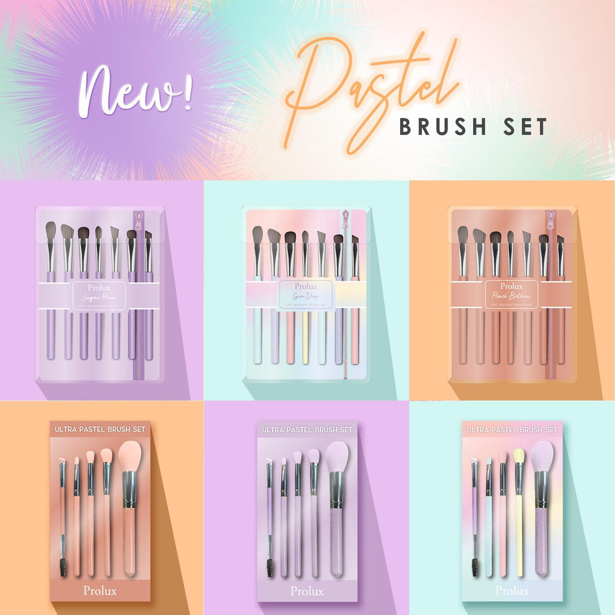 Achieve a Radiant Look with Prolux Ultra Pastel Brush Set